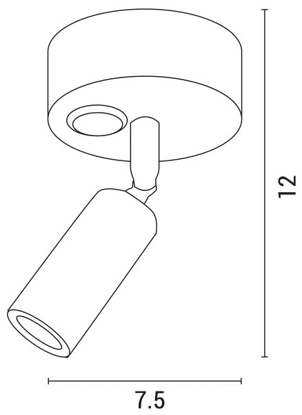 LED Nástěnné bodové svítidlo ARISTON LED/3W/230V 3000K černá