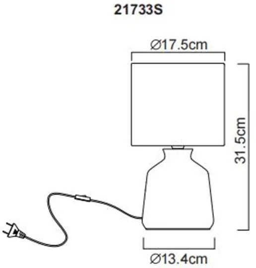 Globo 21733S - Stolní lampa RELA 1xE14/40W/230V
