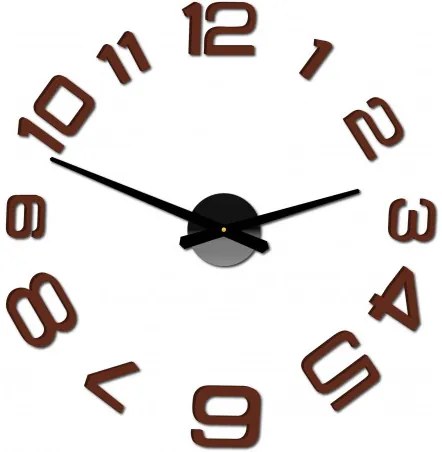 Moderní nalepovací nástěnné hodiny | 3D hodiny 12S053-Wanduhr HEU-