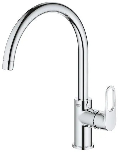 Grohe Start Flow Páková dřezová baterie s otočnou výpustí chrom 3155500