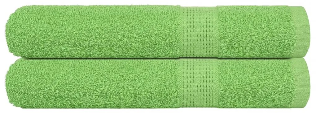 Saunové osušky FROGN 2 ks jablečně zelené 80x200 cm 360 g/m² 137031