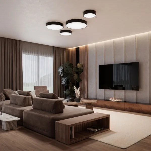 BRILAGI - LED RGBW Stmívatelné stropní svítidlo CLARE 2xE27/12W/230V černá
