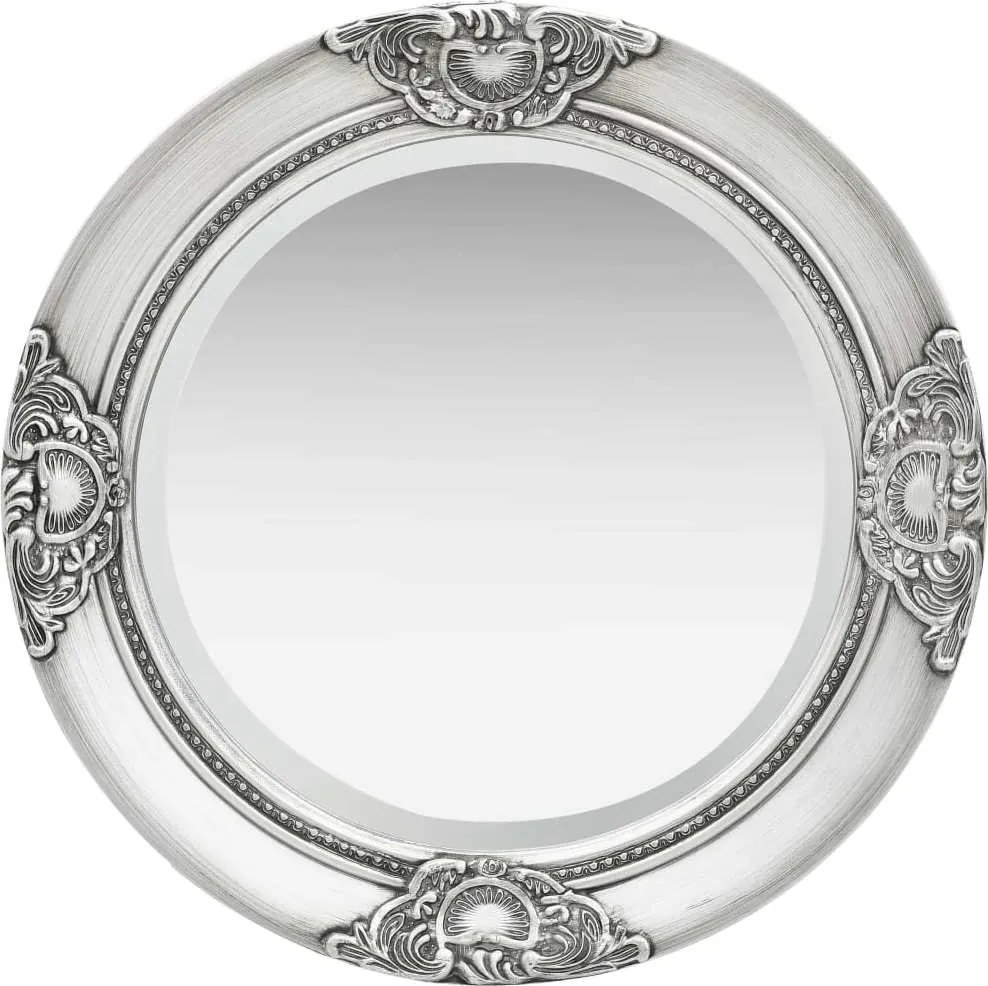 vidaXL Nástěnné zrcadlo barokní styl 50 cm [320344] Barva: Černá
