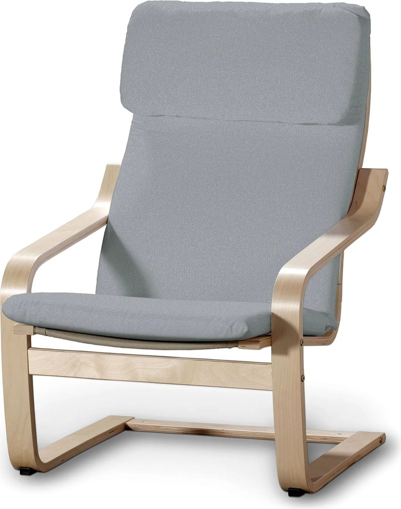 Sedák na křeslo IKEA Poäng barva šedá látka pletený vzor