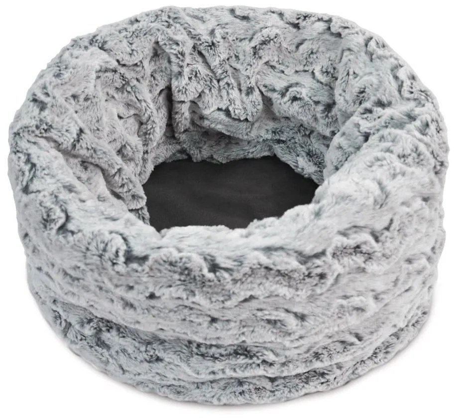 Šedý pelíšek pro domácího mazlíčka ø 33 cm Snuggle Bed 3in1 Husky Grey S – P.L.A.Y.