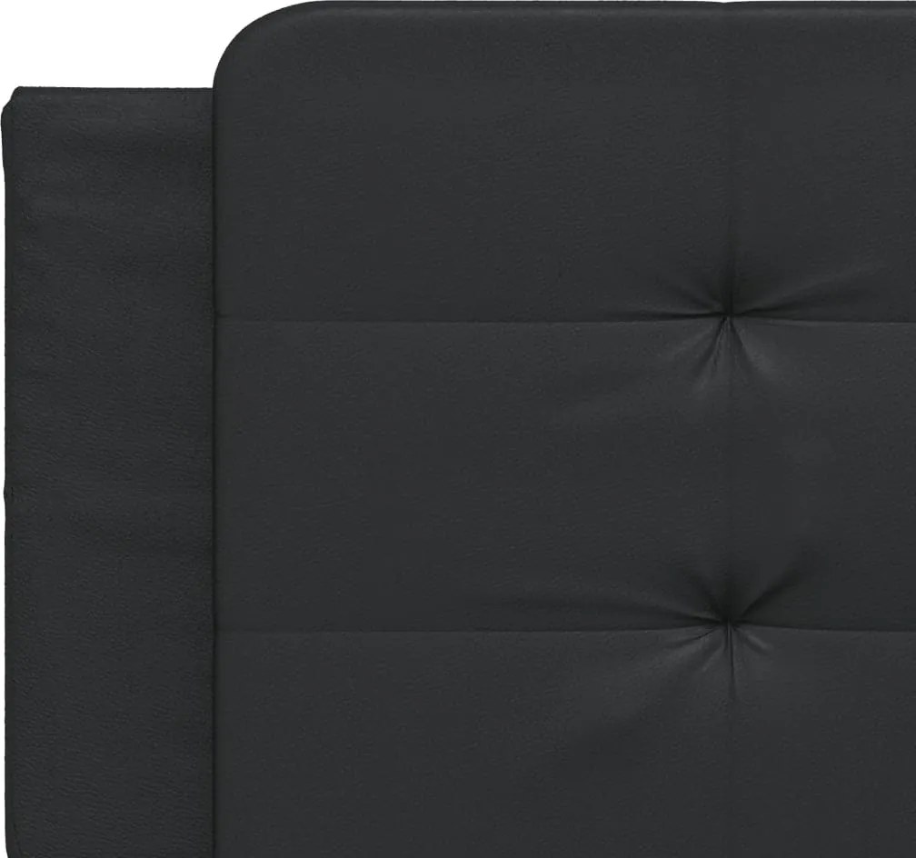 Postel s matrací Zadar černá 160 x 200 cm umělá kůže 3208873