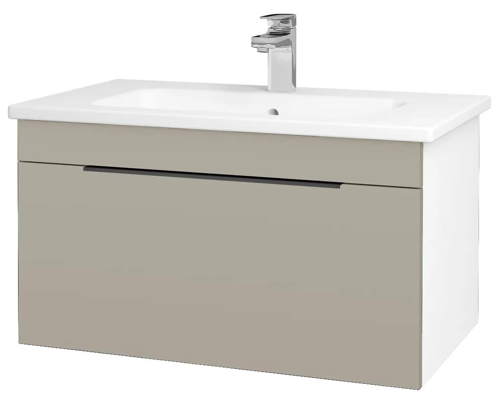 Dřevojas Koupelnová skříň ASTON SZZ 80 Varianta: N01 Bílá lesk / Úchytka T06 / D20 Galaxy
