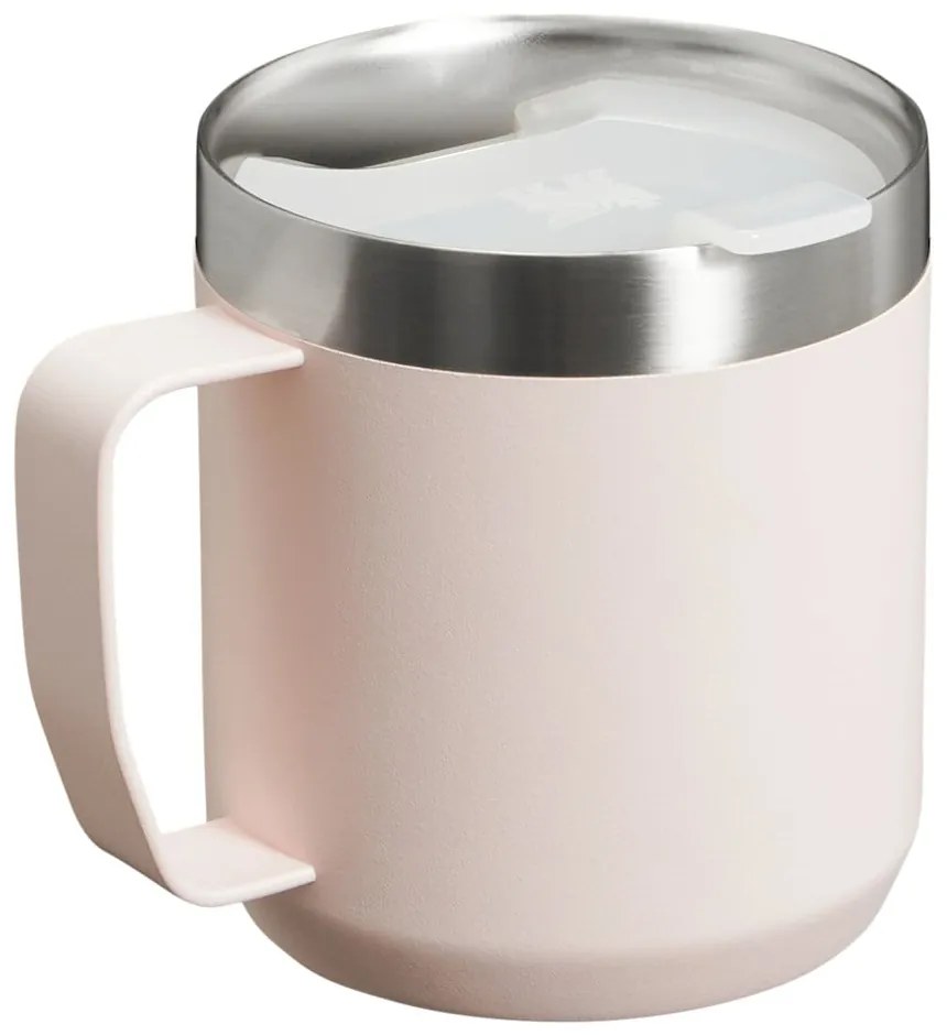Světle růžový termo hrnek z nerezové oceli 350 ml Stay-Hot Camp Mug Rose Quartz – Stanley