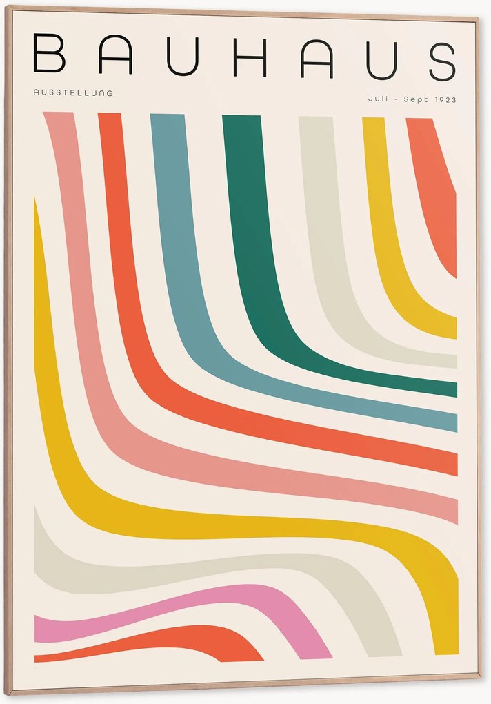Zarámovaný digitální tisk Bauhaus Art.