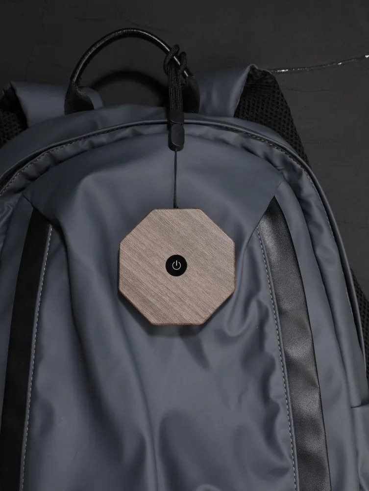 Bílá/šedá přenosná světelná dekorace na USB ø 8 cm Twist – Gingko