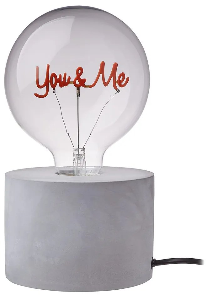 Butlers BRIGHT LIGHT LED Žárovka "You & Me" - růžová