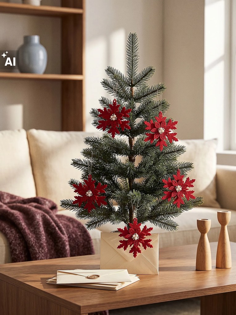 Sinsay - Balení 4 vánočních koulí - červená
