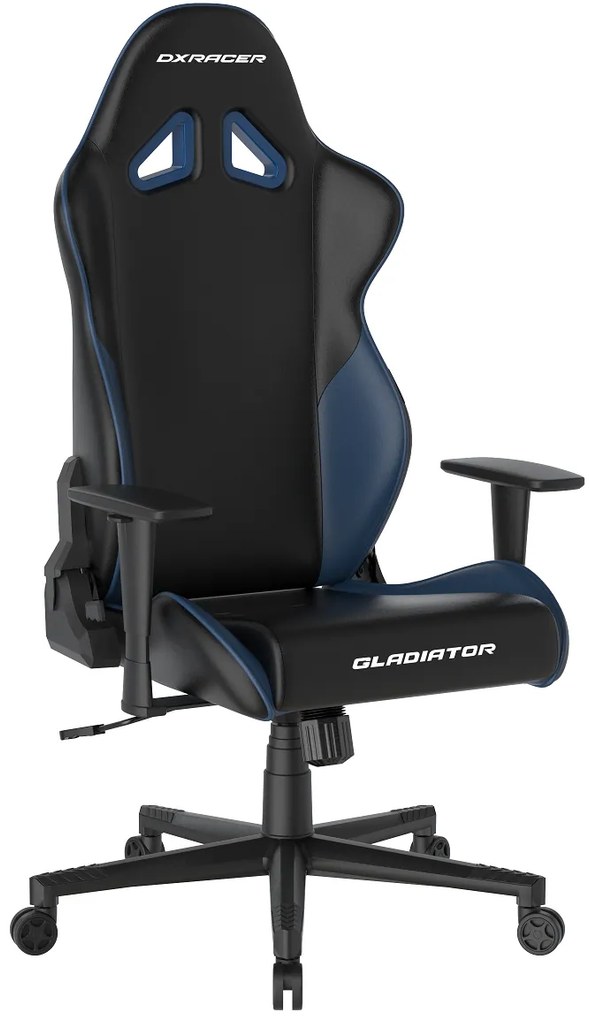 Herní židle DXRacer GLADIATOR - umělá kůže, černá / modrá
