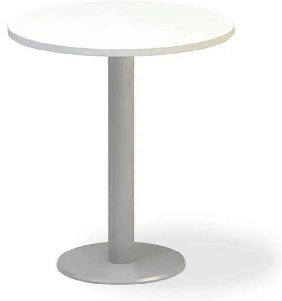 Jednací stůl ProOffice, průměr 70 cm, bílá