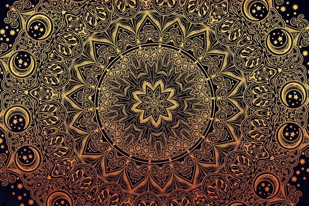 Obraz zlatá orientální Mandala Varianta: 90x60