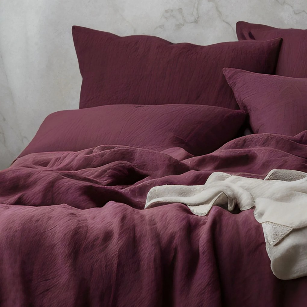 Mušelínové prodloužené povlečení Claret Velikost: 140 x 220 + 70 x 90