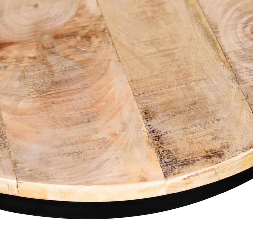 vidaXL 2 konferenční stolky hrubé mangovníkové dřevo kulaté 40cm/50cm
