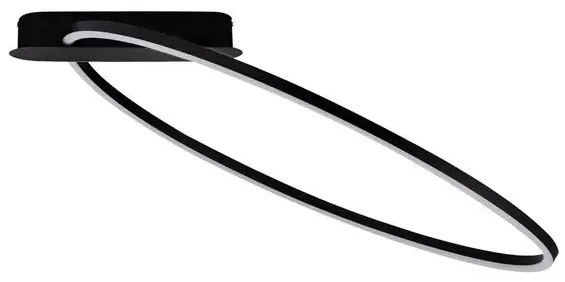 LED stmívatelné černé designové stropní svítidlo Kiklos