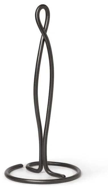 Ferm Living Držák na kuchyňské utěrky Curvature, black brass