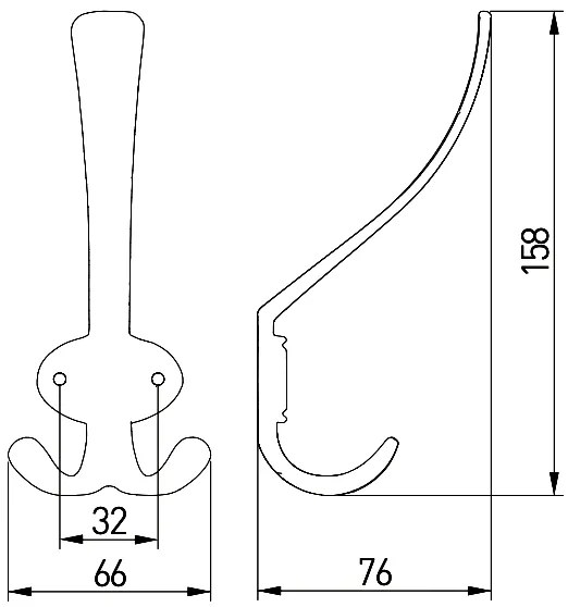 In-Design Nábytkový věšák CRONA černý matný velký