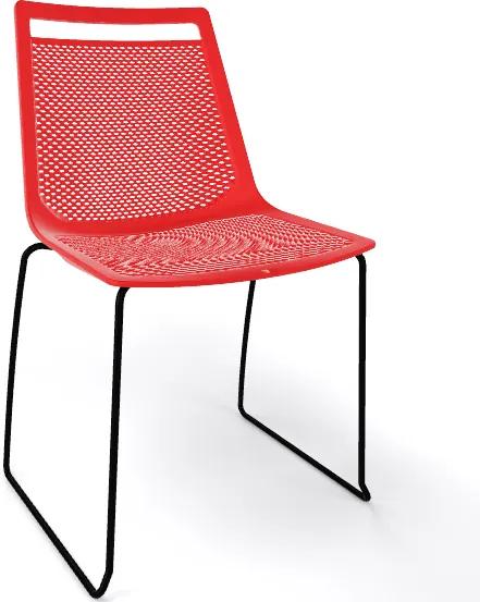 GABER - Židle AKAMI S, červená/černá