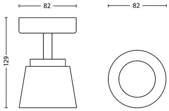 Philips 53340/17/16 - LED bodové svítidlo DENDER 1xLED/4W/230V