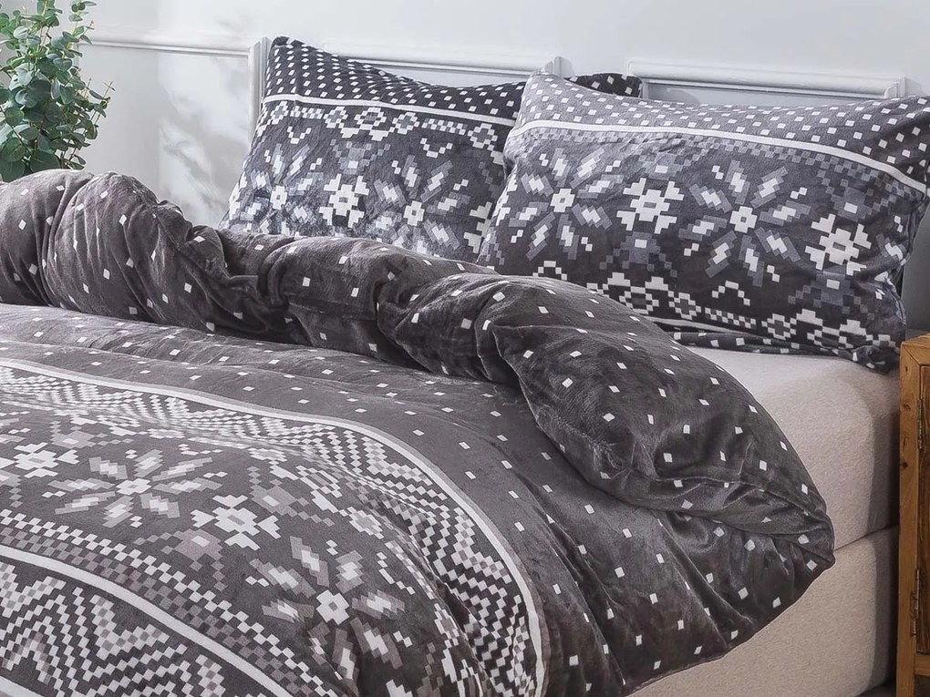 XPOSE® Francouzské mikroplyšové povlečení TORM Exclusive - šedé