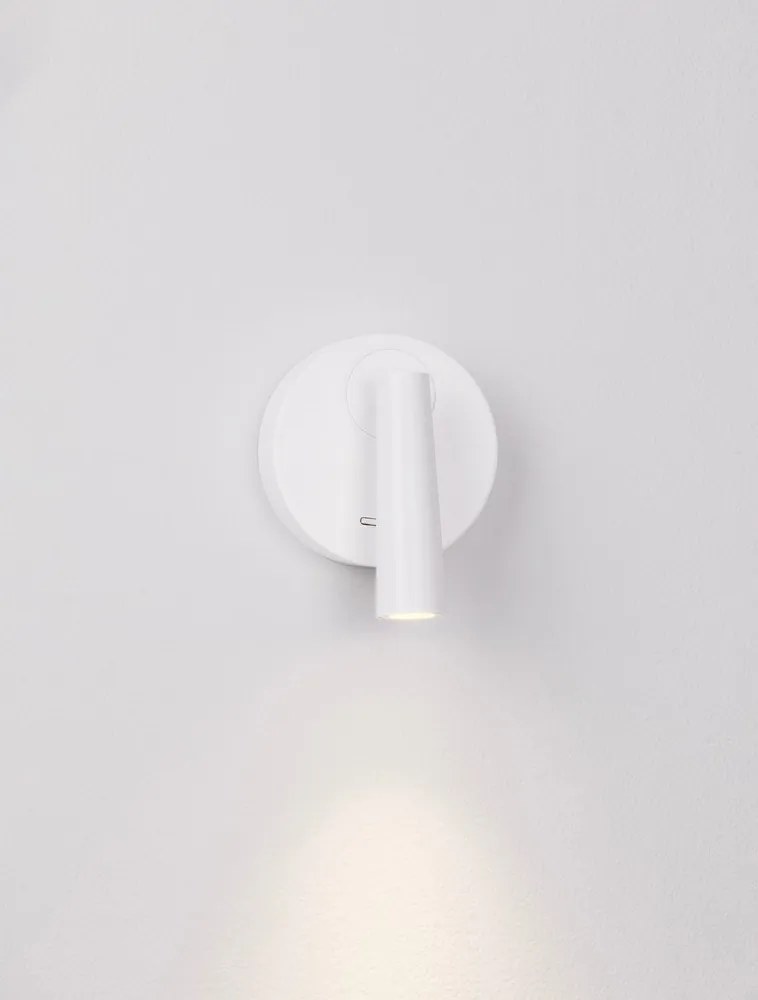 Matně bílé hliníkové LED bodové svítidlo s ohybatelnou konstrukcí 7x10 cm Tico – Nova Luce