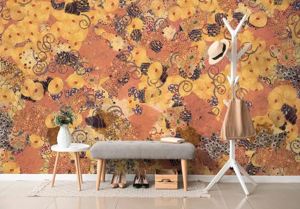 Samolepící tapeta abstrakce inspirovaná G. Klimtem - 150x100 cm
