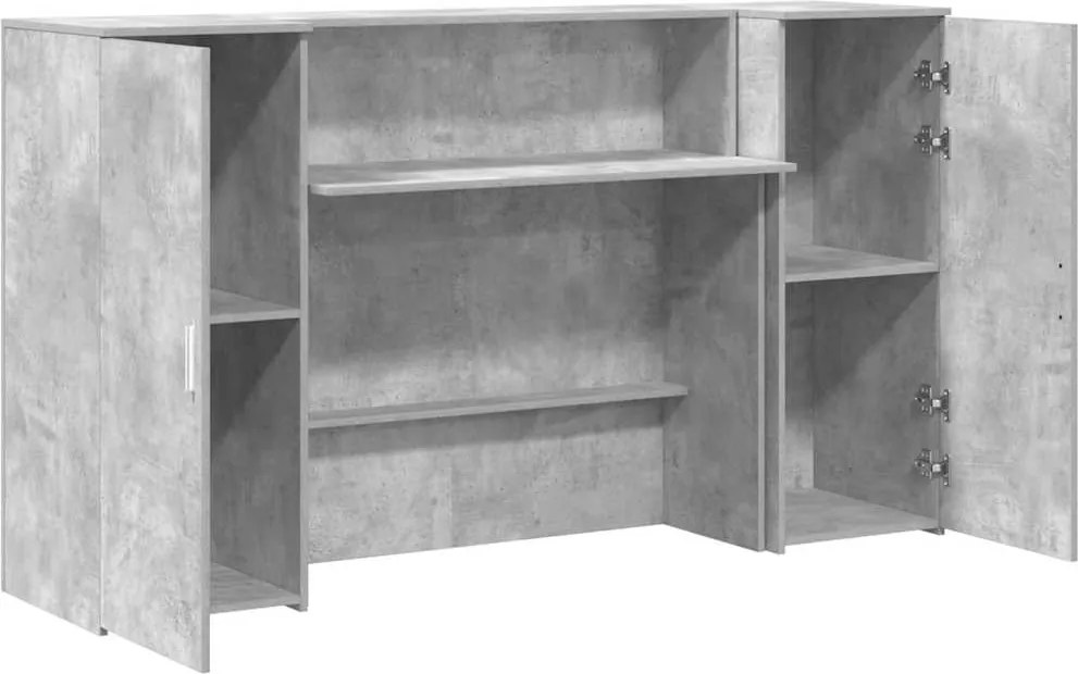 Recepční stůl betonově šedý 180x50x103,5 cm kompozitní dřevo 3324208