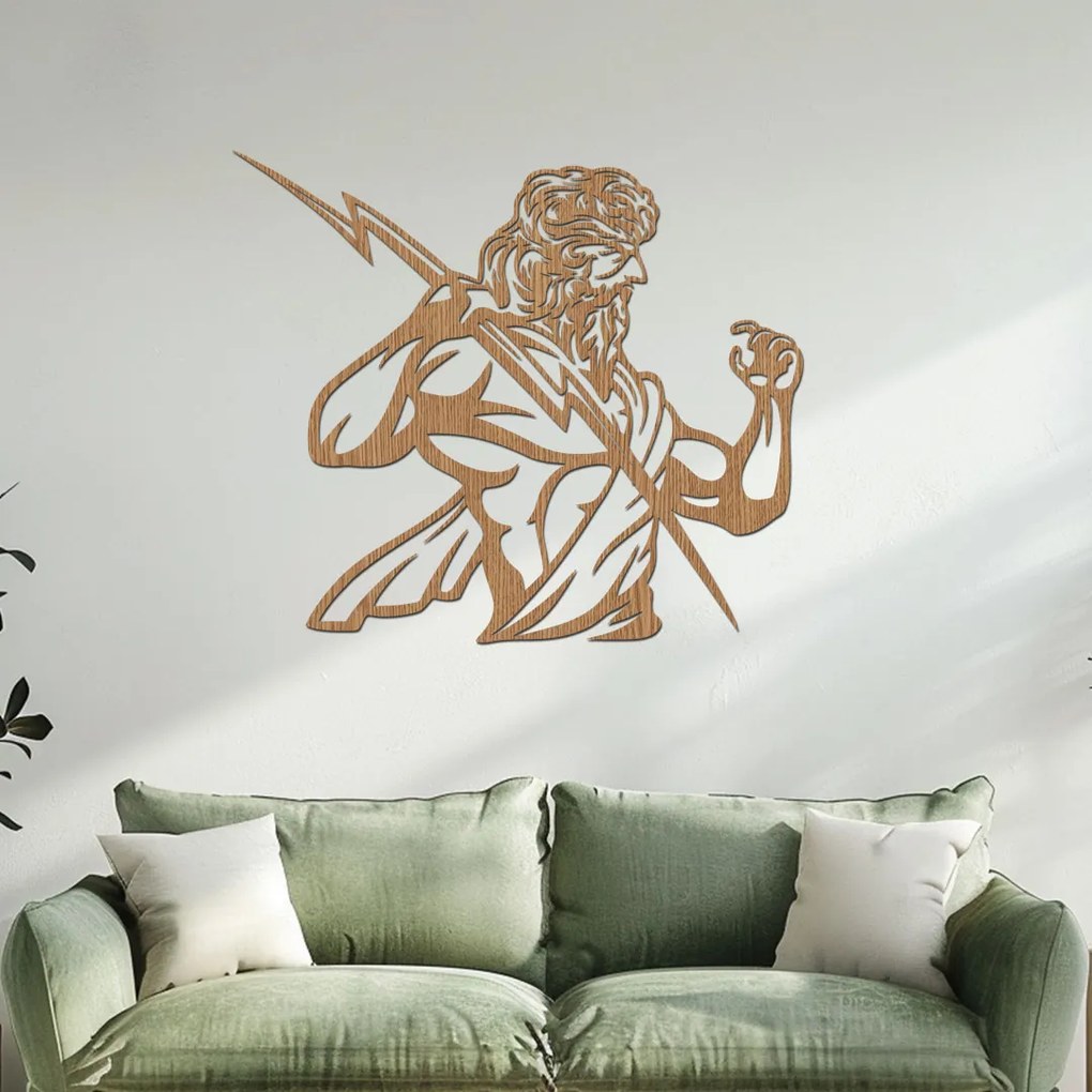 dřevo života Dřevěná dekorace ZEUS Zvolte rozměr (cm): 80x70, Zvolte barvu dekoru: Wenge