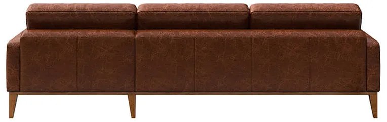 Rohová pohovka musso tufted 248 cm cognac pravá MUZZA
