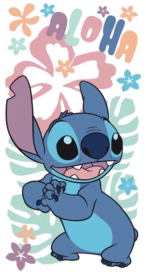 Bavlněná dětská osuška 70x140 cm Lilo and Stitch "Hawaiian Harmony" – Jerry Fabrics