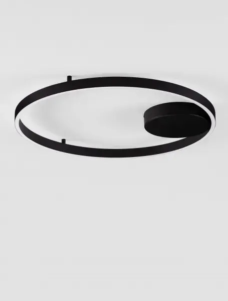 LED stmívatelné černé designové stropní svítidlo Hedra 60W