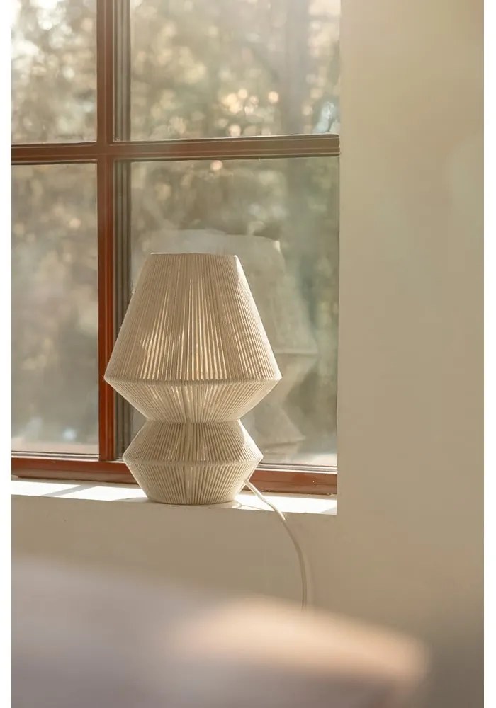Stolní lampa v přírodní barvě s textilním stínidlem (výška 34 cm) Razzo – Markslöjd