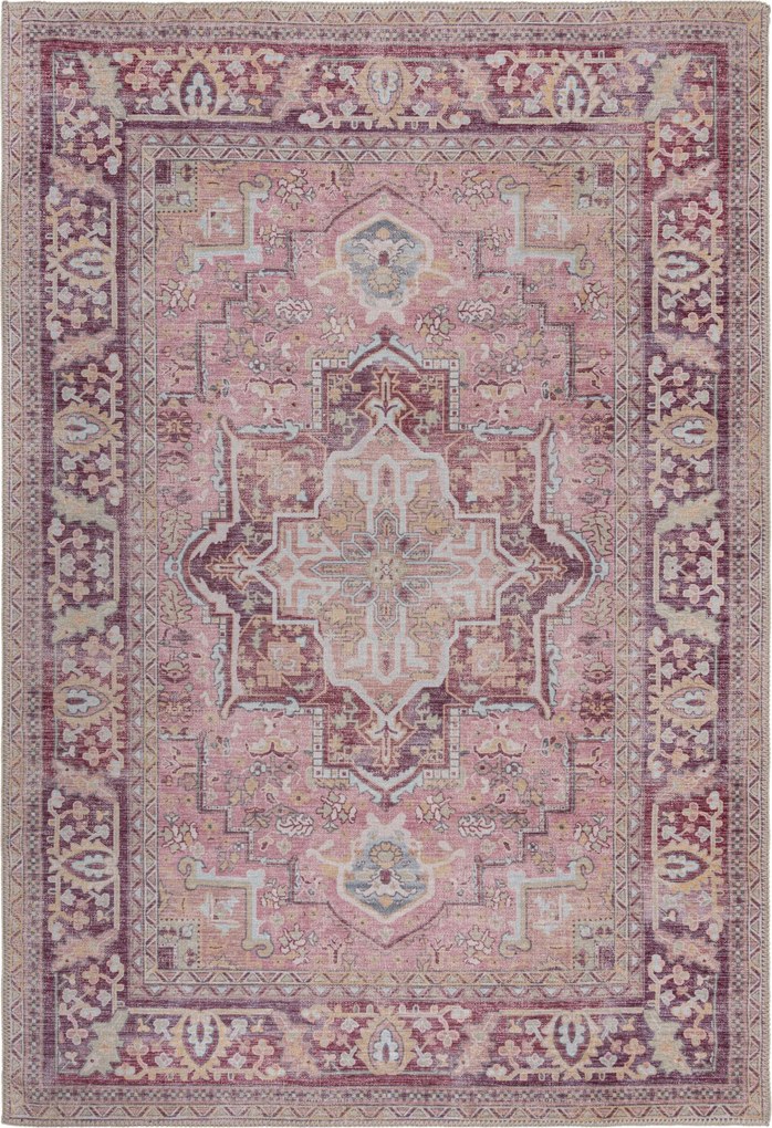 Flair Rugs, Kusový koberec Hebden Windsor Pink, 160x230, růžová, ložnice