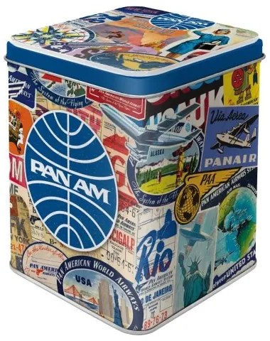 Postershop Dóza na čaj - Pan Am (Travel Collage)