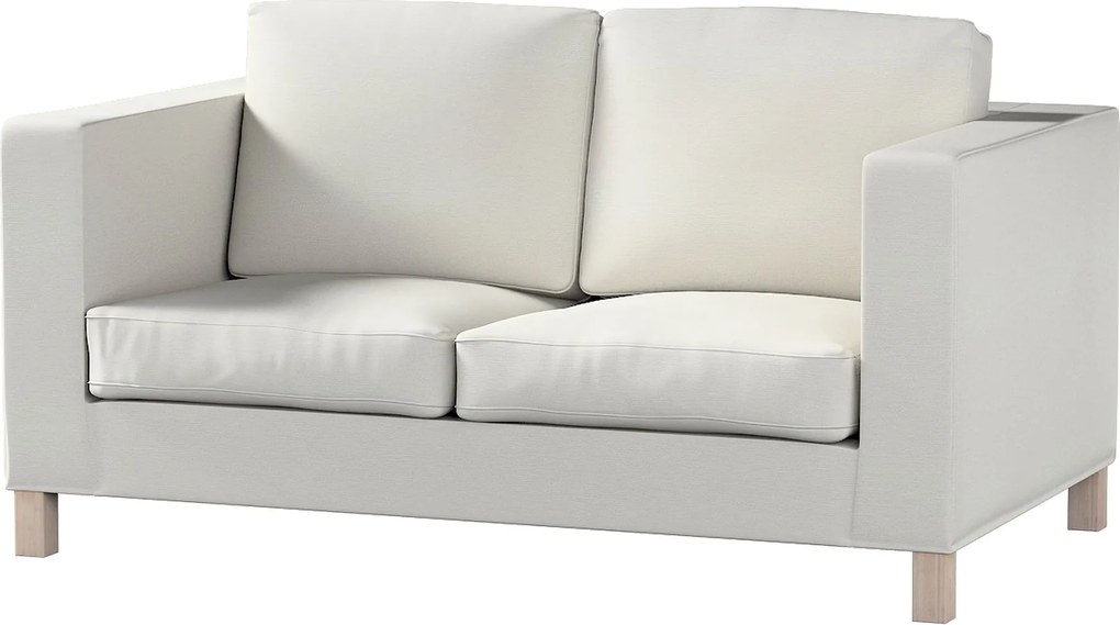Potah na pohovku IKEA Karlanda 2-místná, krátký barva šedá látka lesklé, pletený vzor, sametová