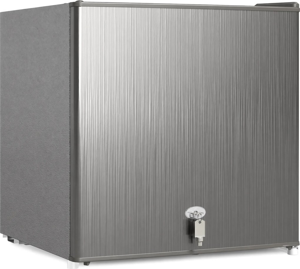 HOMCOM Mini mraznička 35 L mrazicí box elektrický volně stojící 161 W Mini mraznička 47 x 44,2 x 48,8 cm šedá