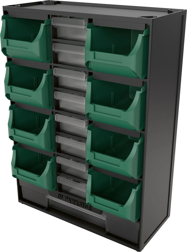 Parkside® Organizér na drobné díly, L (17 zásuvek)