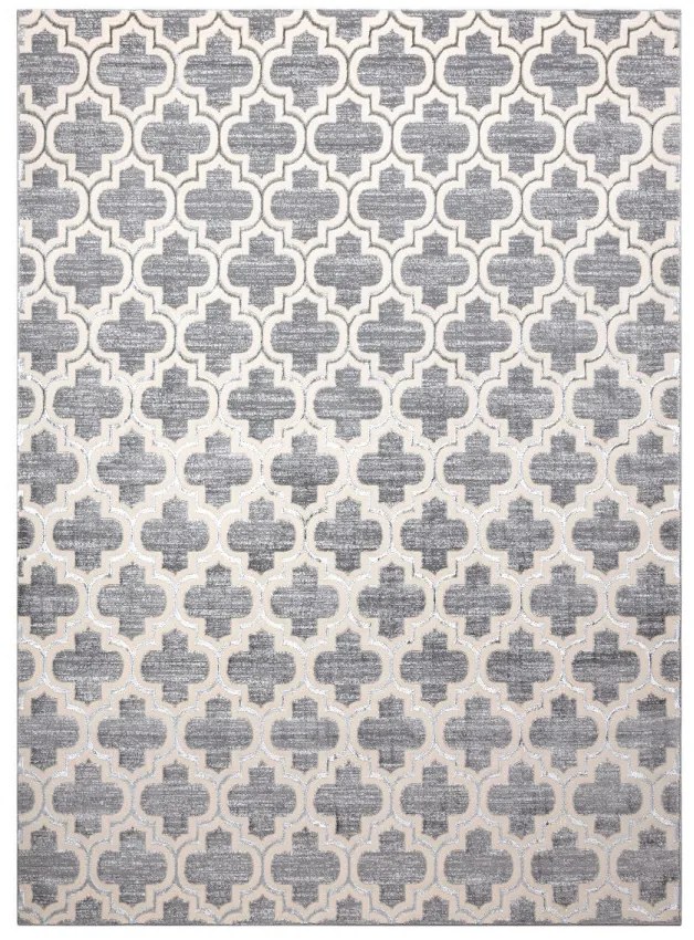 Hans Home | Kusový koberec Core W6764 Trellis grey/cream - 120x170