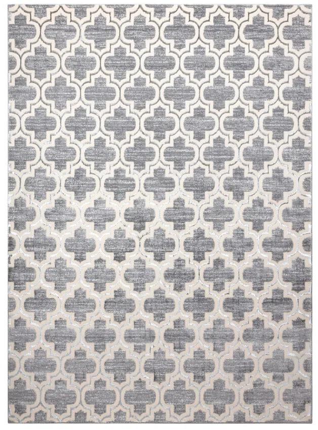 Hans Home | Kusový koberec Core W6764 Trellis grey/cream - 160x220