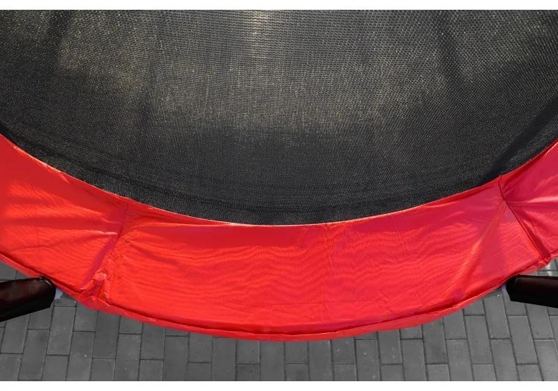 Trampolína G21 SpaceJump, 305 cm, červená, s ochrannou sítí + schůdky zdarma