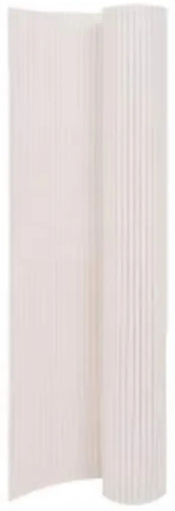 Oboustranný zahradní plot 110 x 300 cm bílý 317151