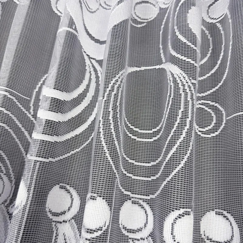 Vitrážová žakárová záclona 7203, výška 40 cm, metráž
