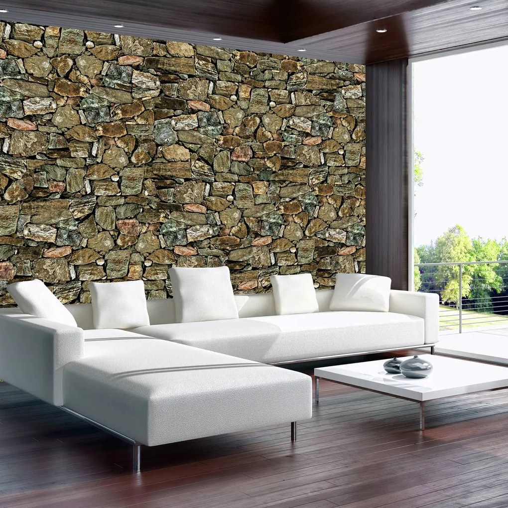 Fototapeta - Stone Wall Rock (152,5x104 cm)