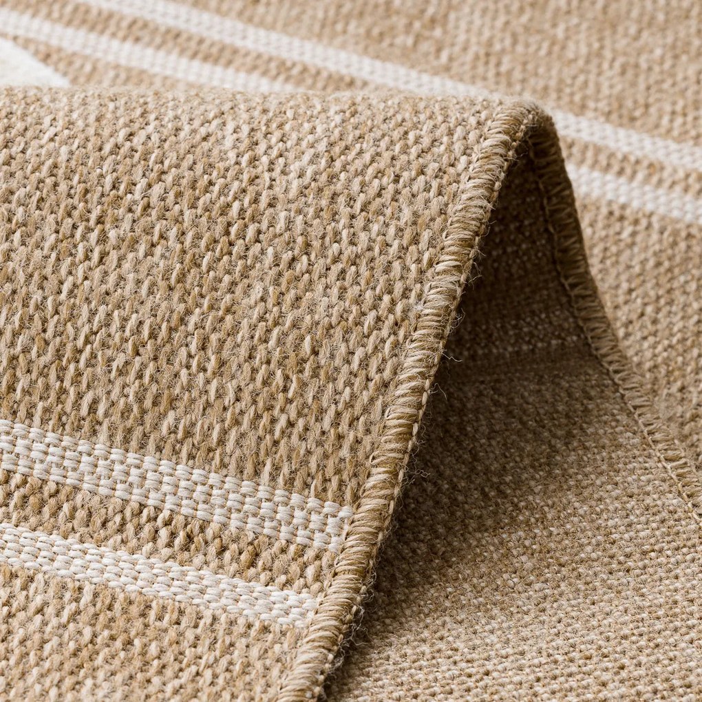Dywany Łuszczów, Kusový koberec Spark 0698A beige/cream, 140x190, béžová, chodba / předsíň