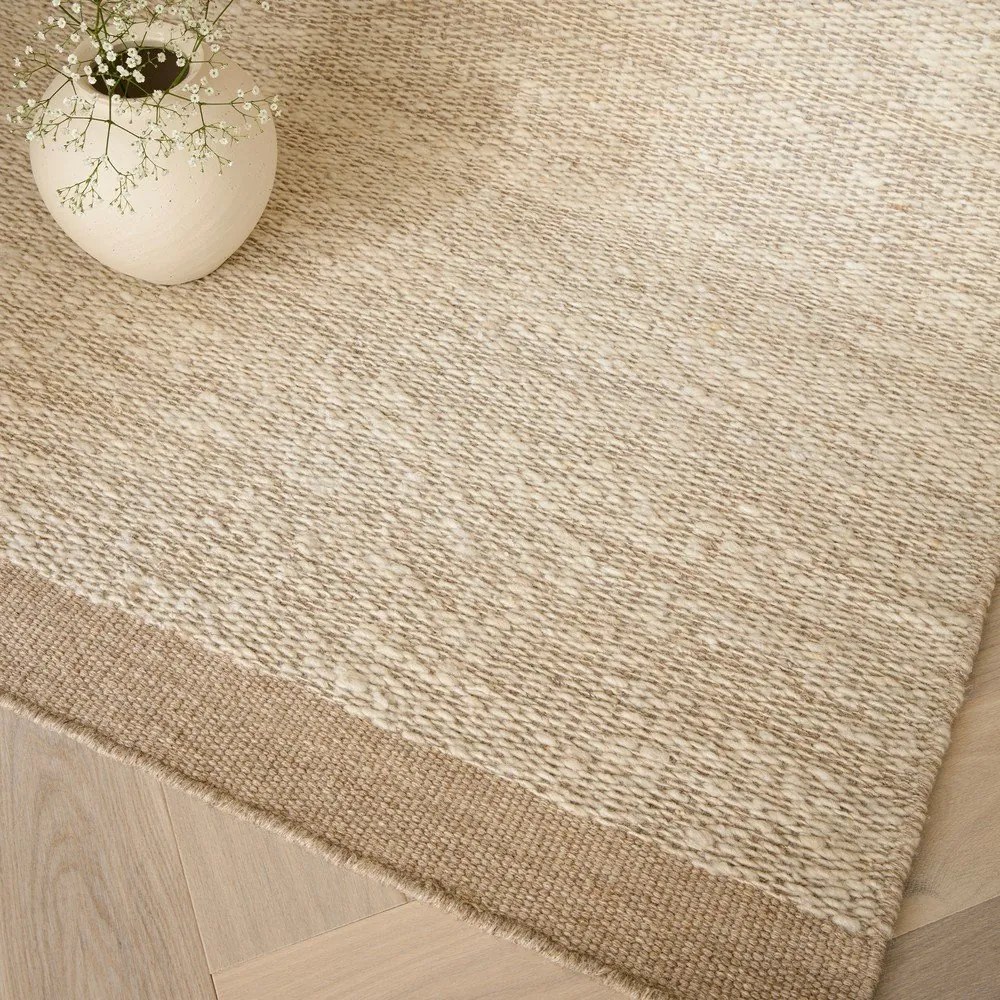 Béžový/krémový ručně tkaný vlněný koberec 120x170 cm Lima Sand – Asiatic Carpets