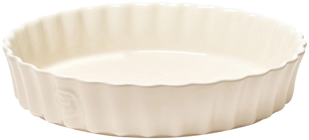 Emile Henry hluboká koláčová forma - průměr 28 cm, slonová kost