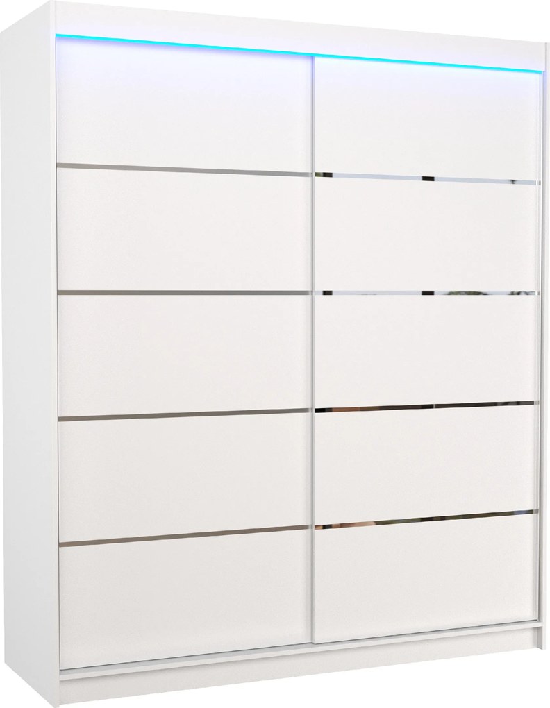 ADRK Furniture Posuvná skříň s LED osvětlením SPECTRA 180 ADRK-SW-SPE-W-180